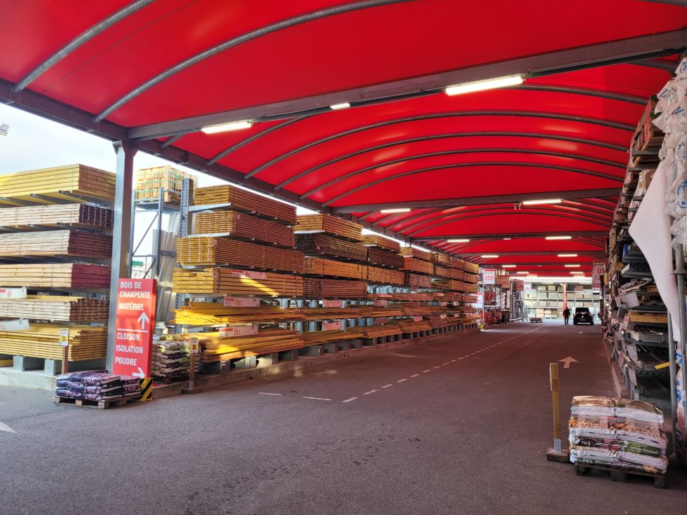 Aménagement d’abris de stockage : Brico Dépôt de Montbéliard